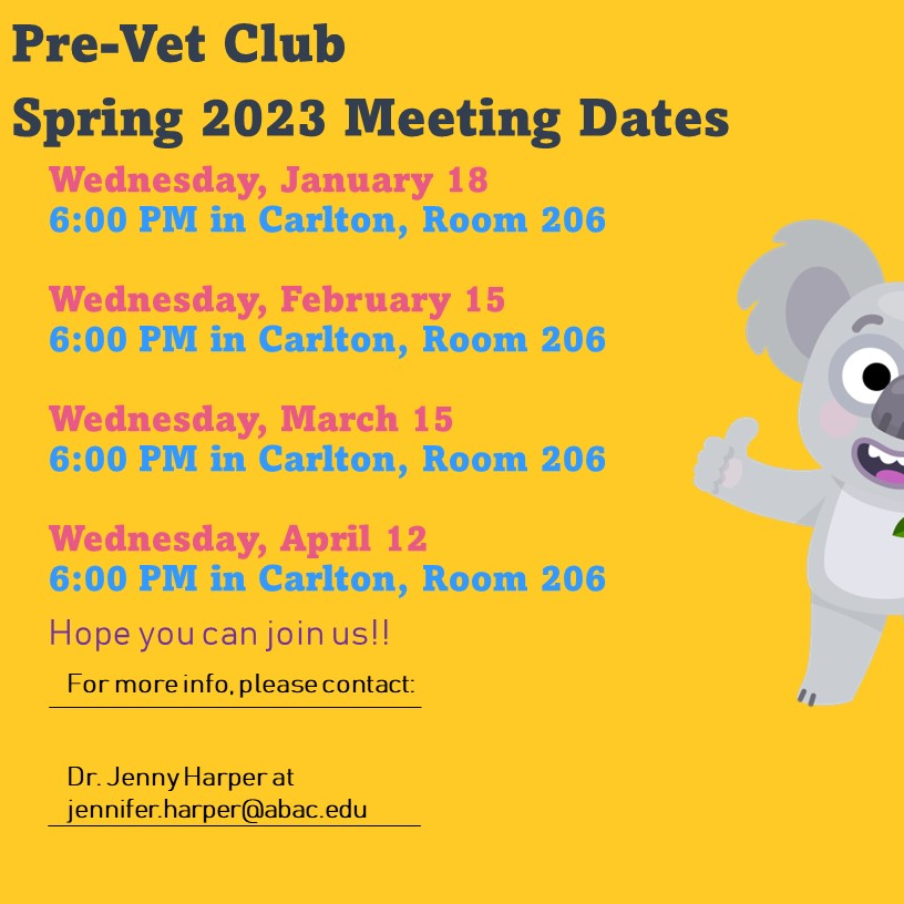 Pre-Vet Club Meeting