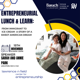 Entrepreneurial Lunch & Learn: From Immigrant to Ice-Cream- A Story of ...